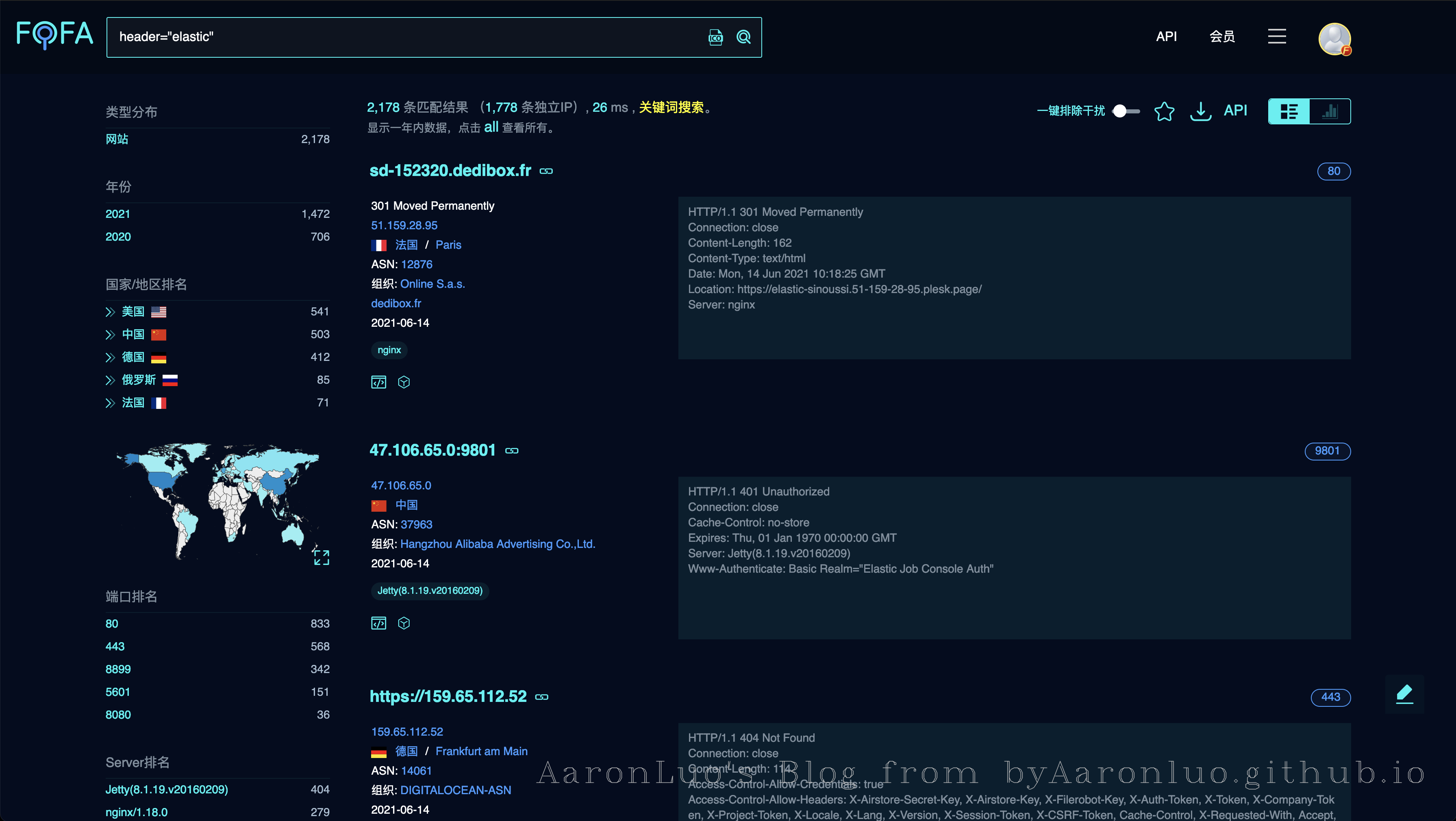 FOFA使用手册 · Aaron 知识库