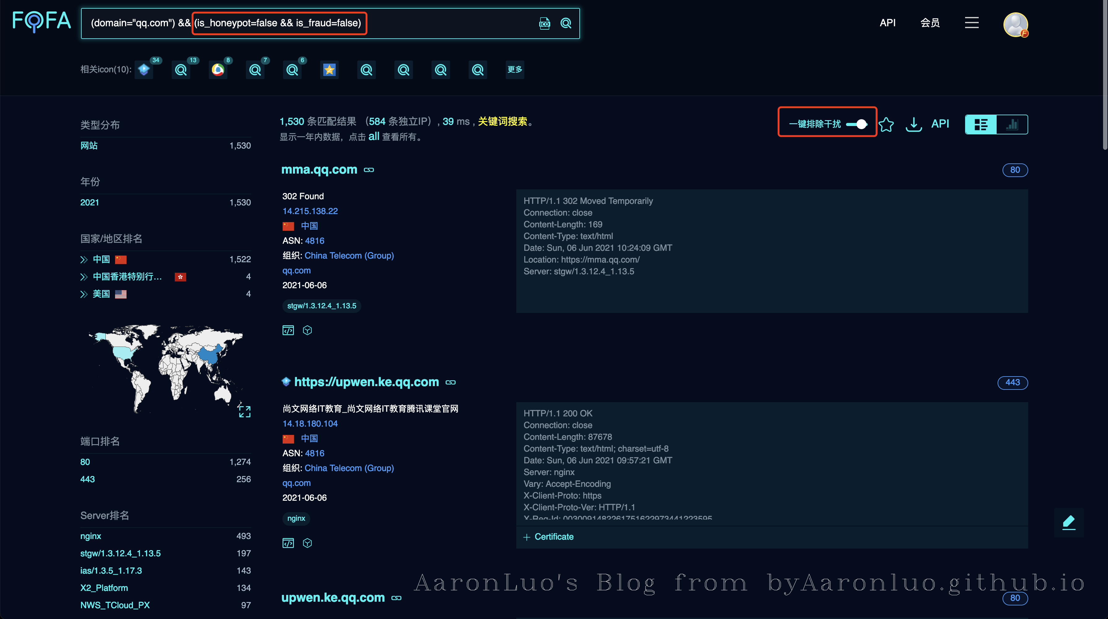 FOFA使用手册 · Aaron 知识库